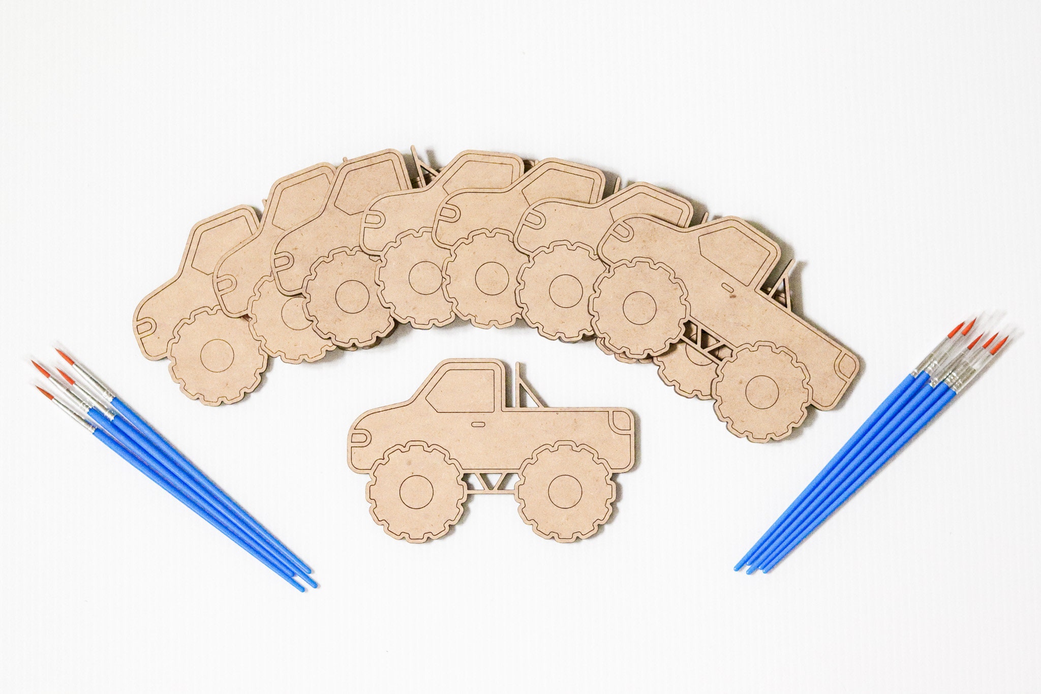 Monster Truck Craft Kit for Kids Birthday Activity Paint Kit - Etsy