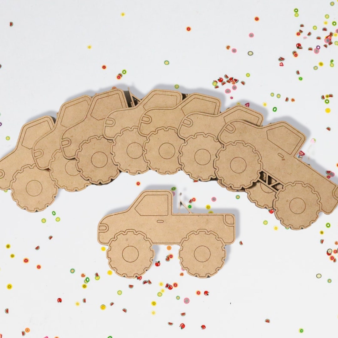 Monster Truck Craft Kit for Kids Birthday Activity Paint Kit - Etsy