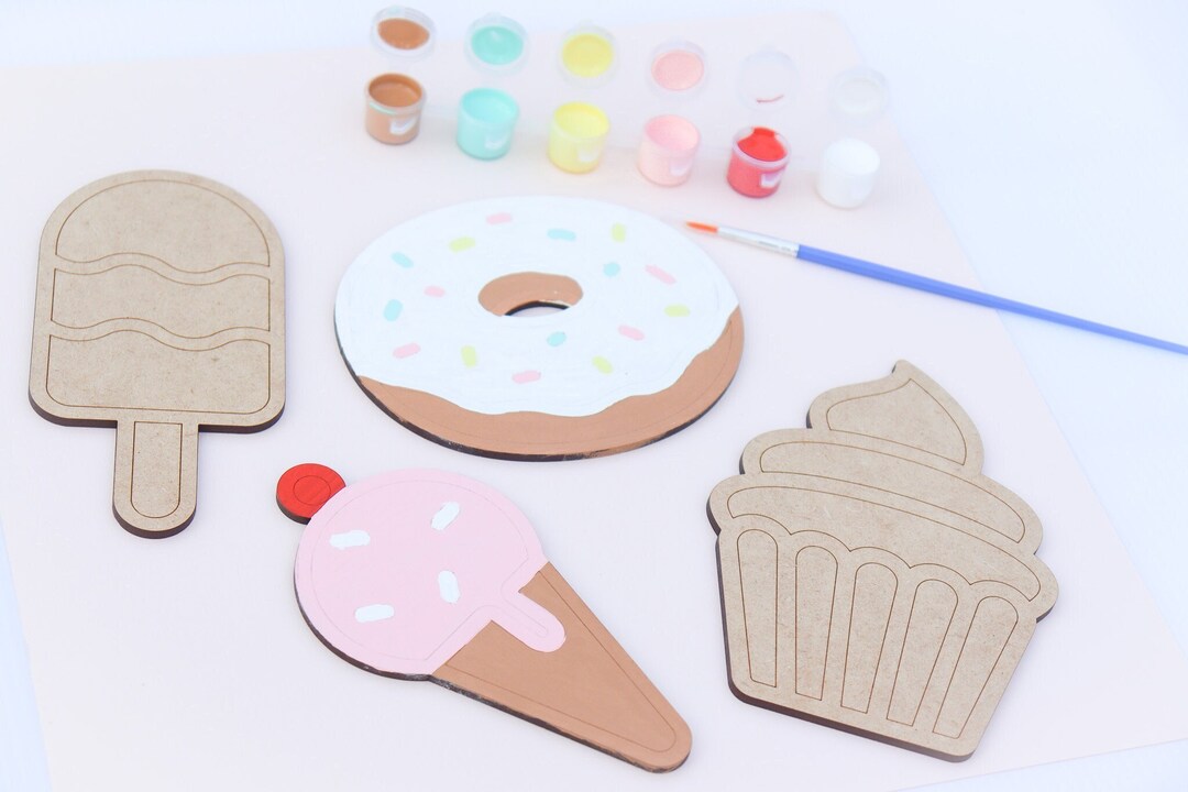 Donut Paint Kit for Kids Two Sweet Craft Kit for Party - Etsy