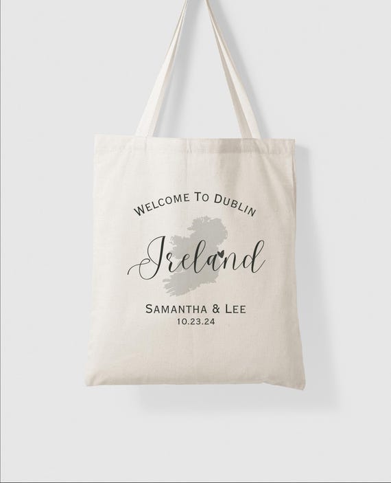 Buy Ireland Wedding Favor Tote for Ireland Wedding Bags for Bachelorette Totes Destination Wedding Favors for Dublin Wedding Tote Online in India Etsy