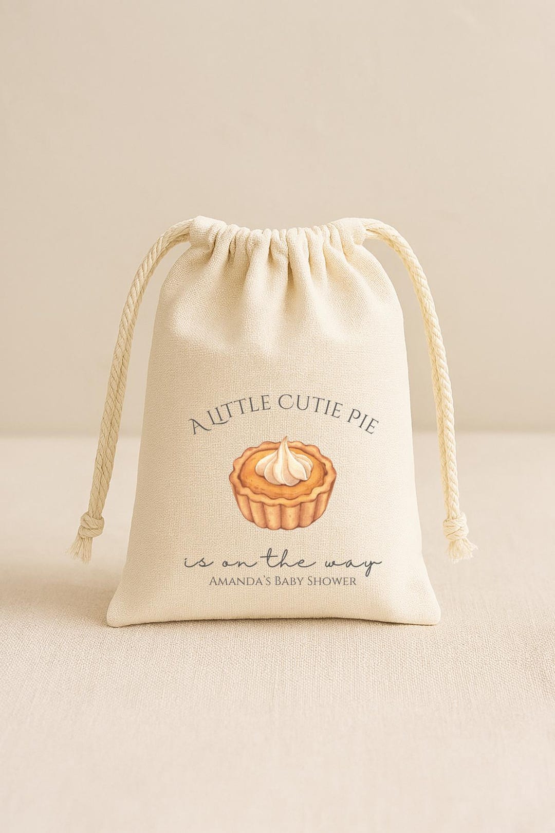 Fall Baby Shower Favor - Cutie Pie Bag - Etsy