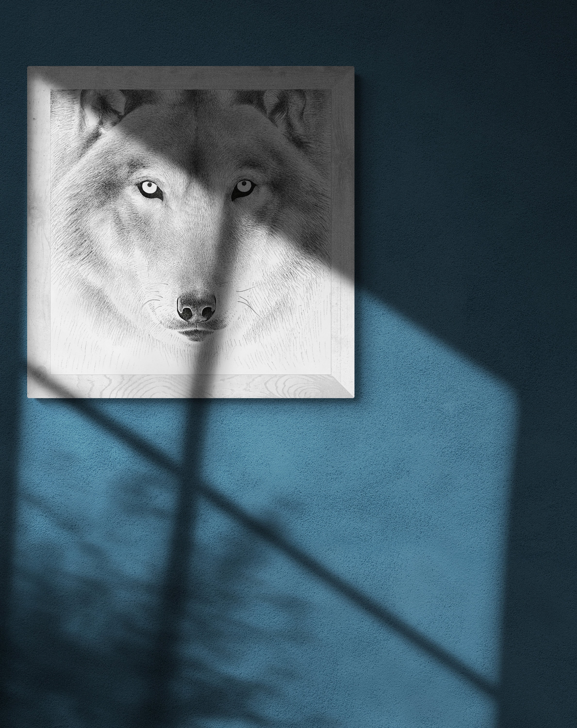 Wolf Art Print / Wolf Wall Décor / Wolf Poster / Wolf Drawing / Pen ...