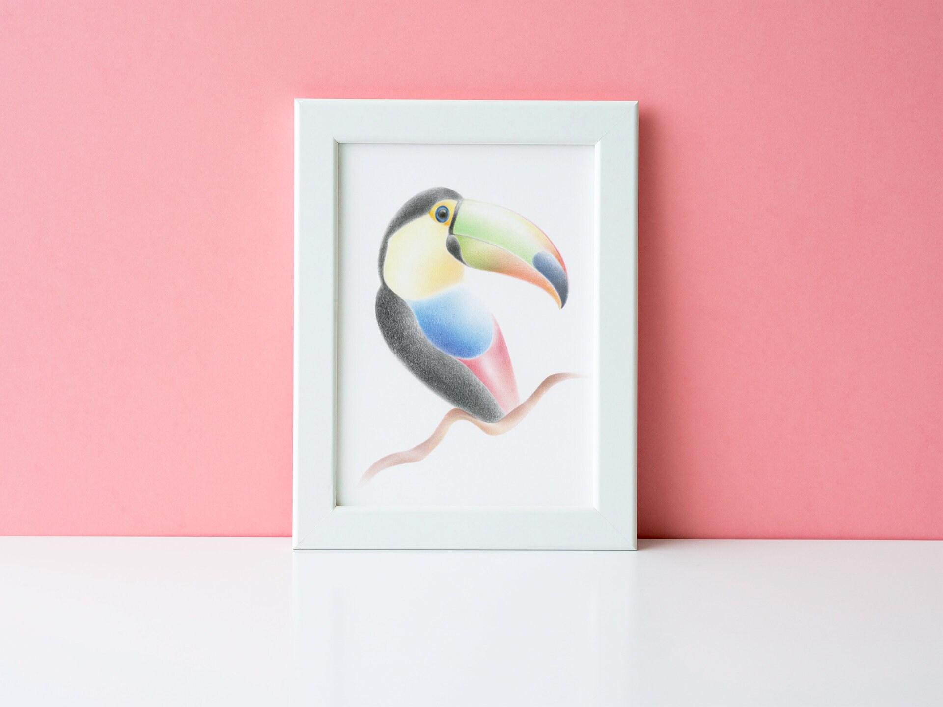 Toucan Art Print / Toucan Wall Décor / Toucan Poster / Toucan Drawing ...