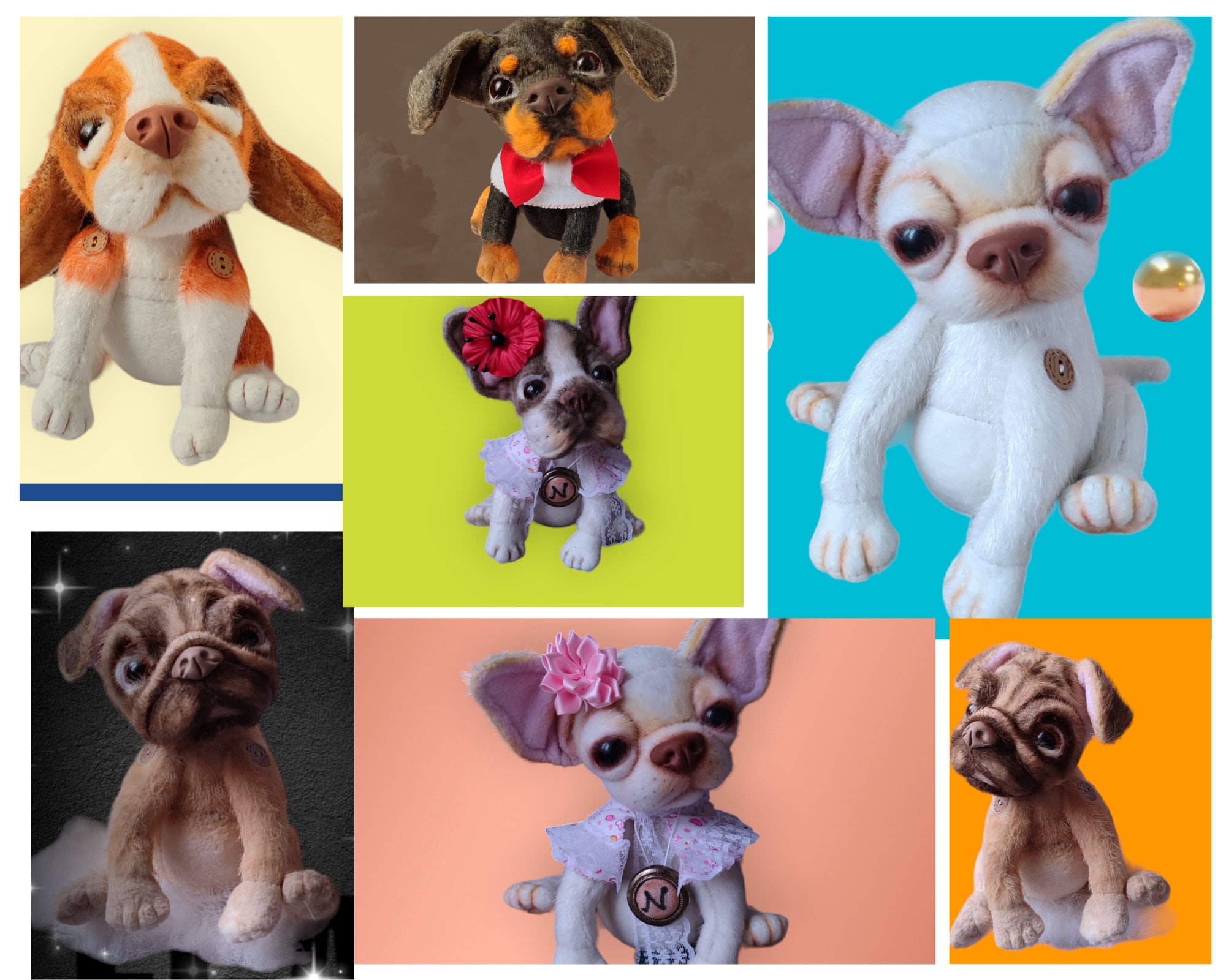 Realistic Stuffed Dog Replica From Photo, Custom Puppy, Personalised ...