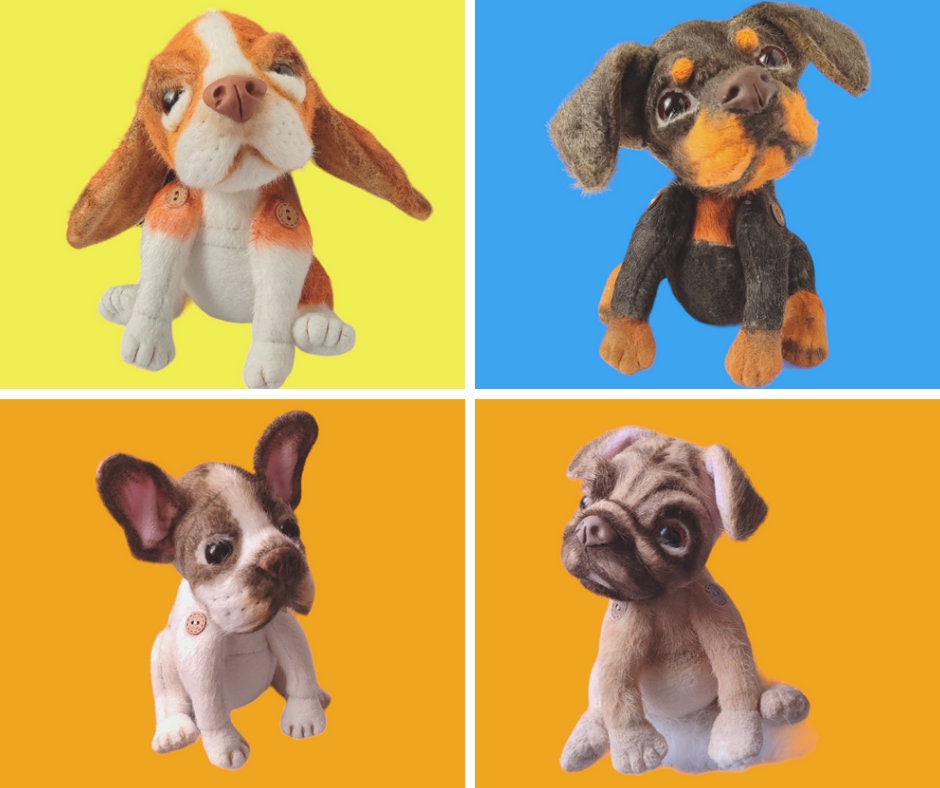 Realistic Stuffed Dog Replica From Photo, Custom Puppy, Personalised ...