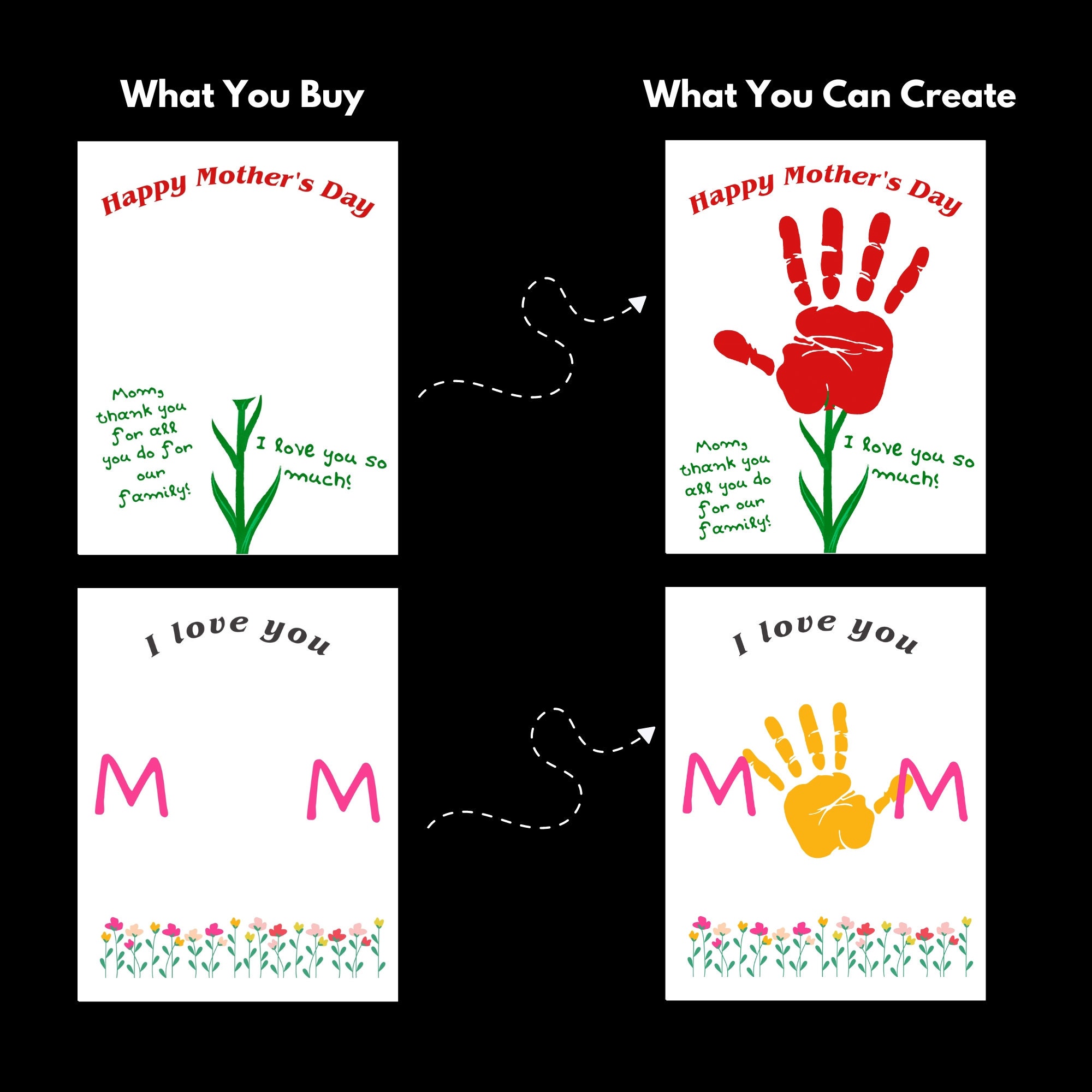 Handprint Keepsake for Mom Mom Handprint Craft Handprint Craft for ...