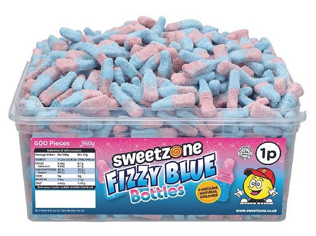 Fizzy Blue Pink Cola Bottles Pick and Mix Halal Sweets - Etsy UK