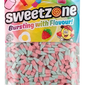 Fizzy Blue Pink Cola Bottles | Pick and Mix | Halal Sweets | Sweetzone ...