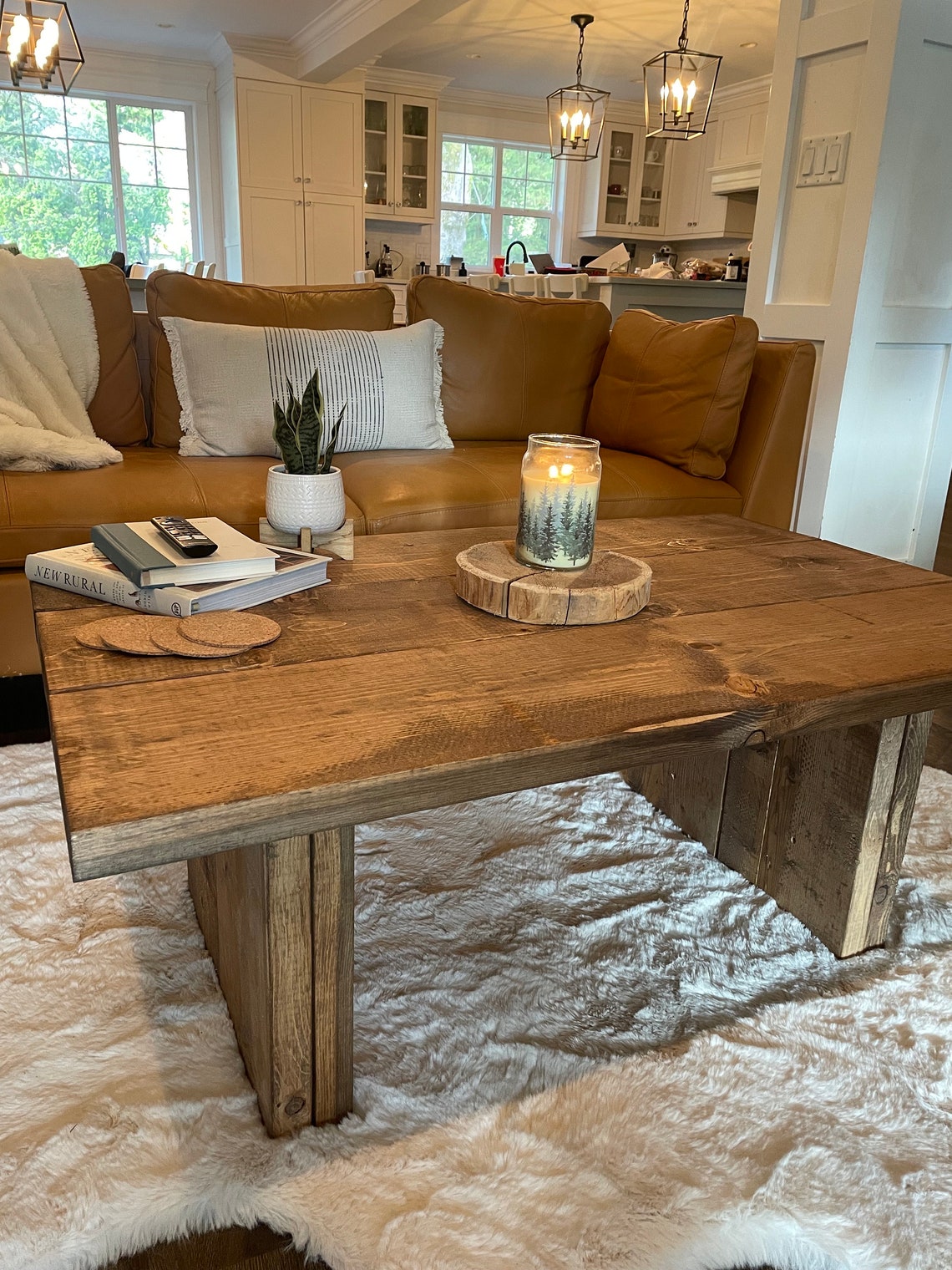 Rustic Coffee Table - Etsy