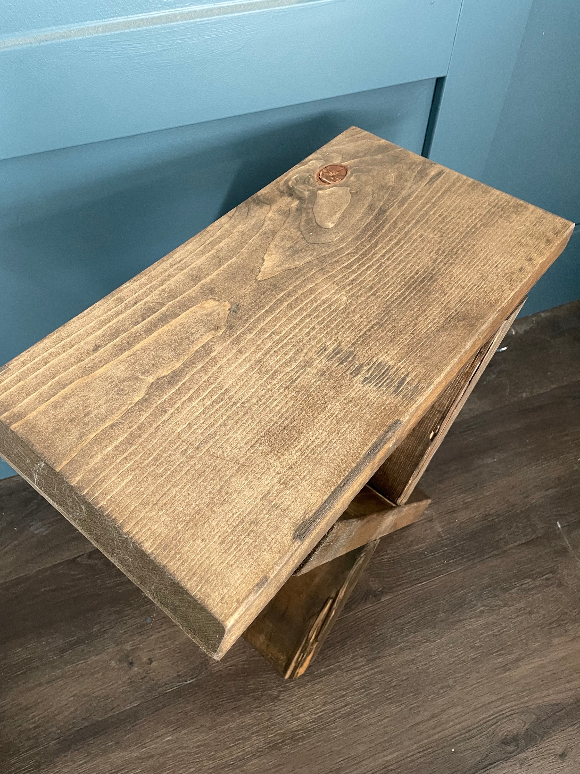 Rustic Side Table - Etsy