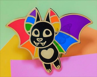 Rainbow Bat - Etsy