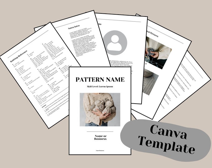 Printable Blank Pattern Worksheet for Knitting or Crochet - Etsy Canada