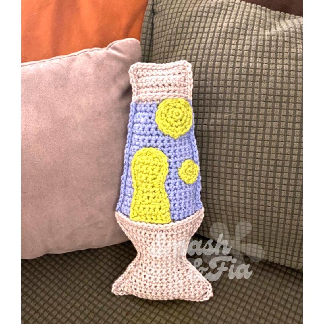 Crochet Plush Lava Lamp, Lava Lamp Pillow, Retro Decor, Colorful ...