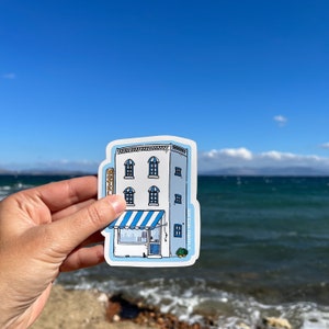 Greek Vinyl Hotel Sticker, Greek Life, Greek Art, Design Made in Greece ...