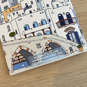 Greek Notebook, A5 Lined, Greek Village, Paros Island, Design and ...