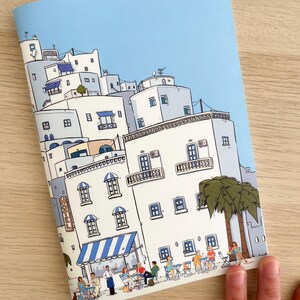 Greek Notebook, A5 Lined, Greek Village, Paros Island, Design and ...