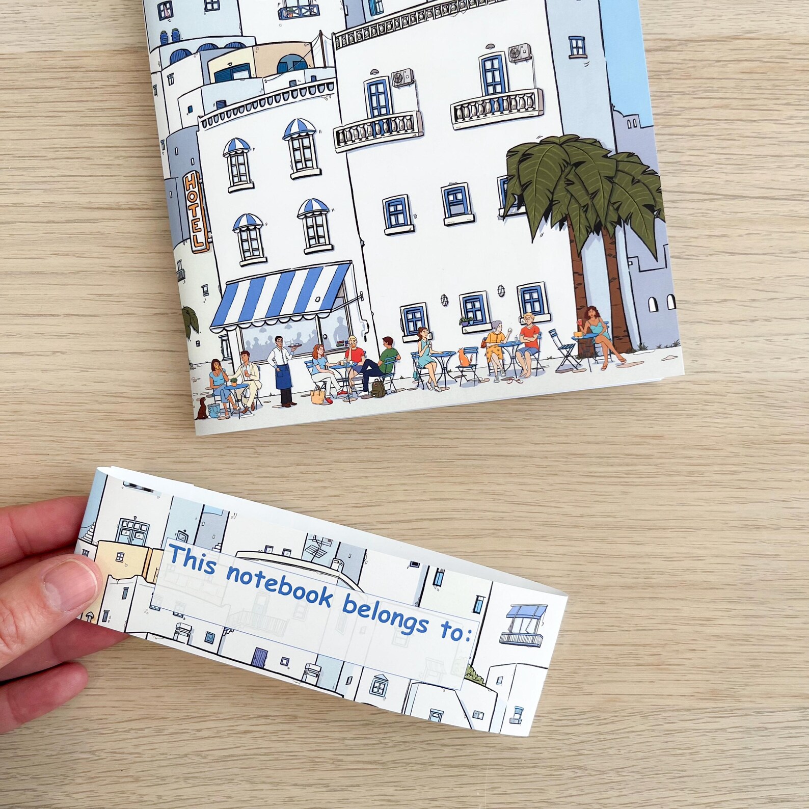 Greek Notebook, A5 Lined, Greek Village, Paros Island, Design and ...