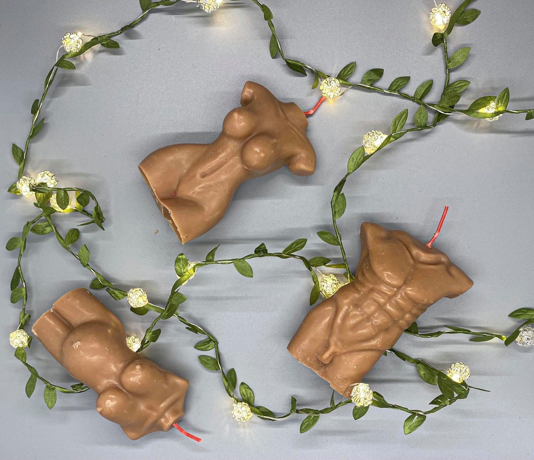 Scented Human Body Candle With Red Wick Valentines Day Gift - Etsy