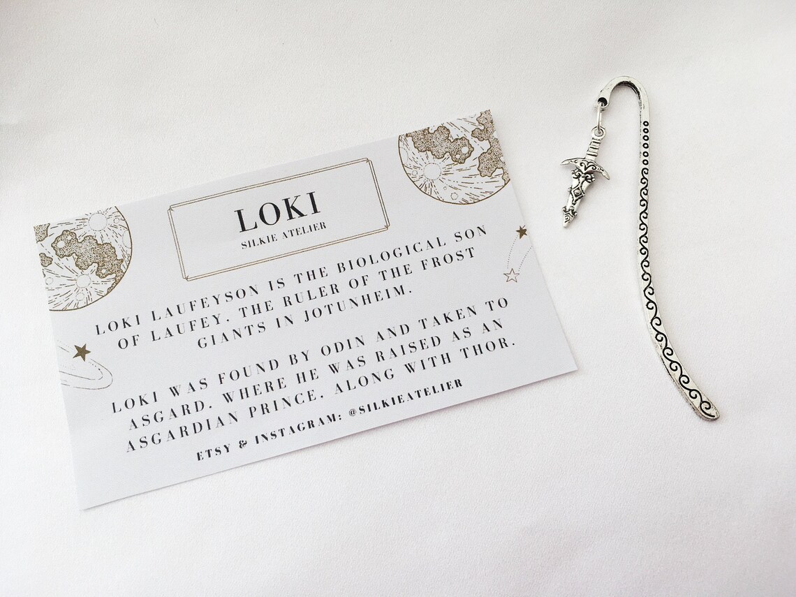 Loki Laufeyson Dagger Bookmark Love is a Dagger Silver | Etsy