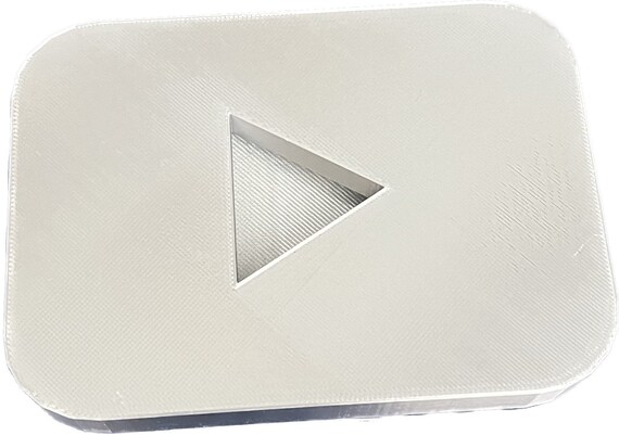 Youtube Play Button White