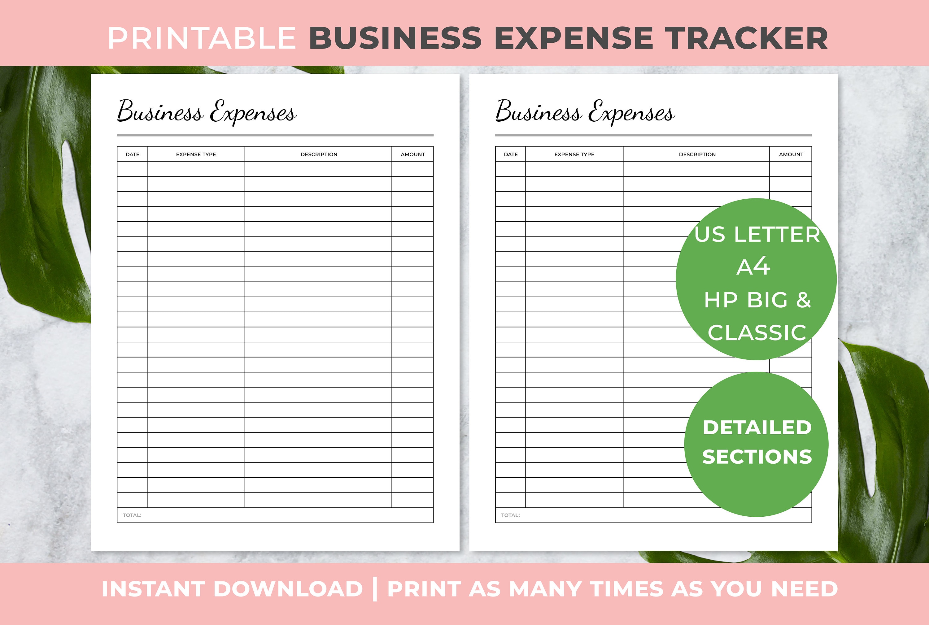 Business Expense Form Printables For Small Business Craft Business