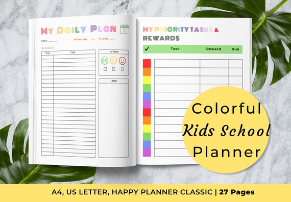 Homework Planner For Kids