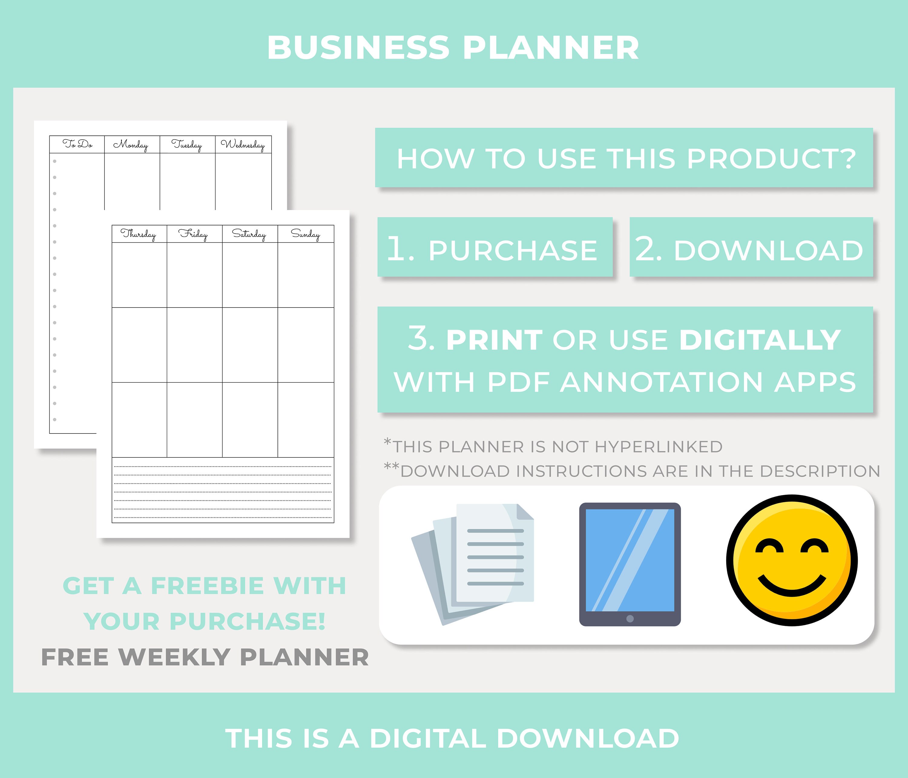 Business Planner Binder Small Business Planner Bundle Craft - Etsy