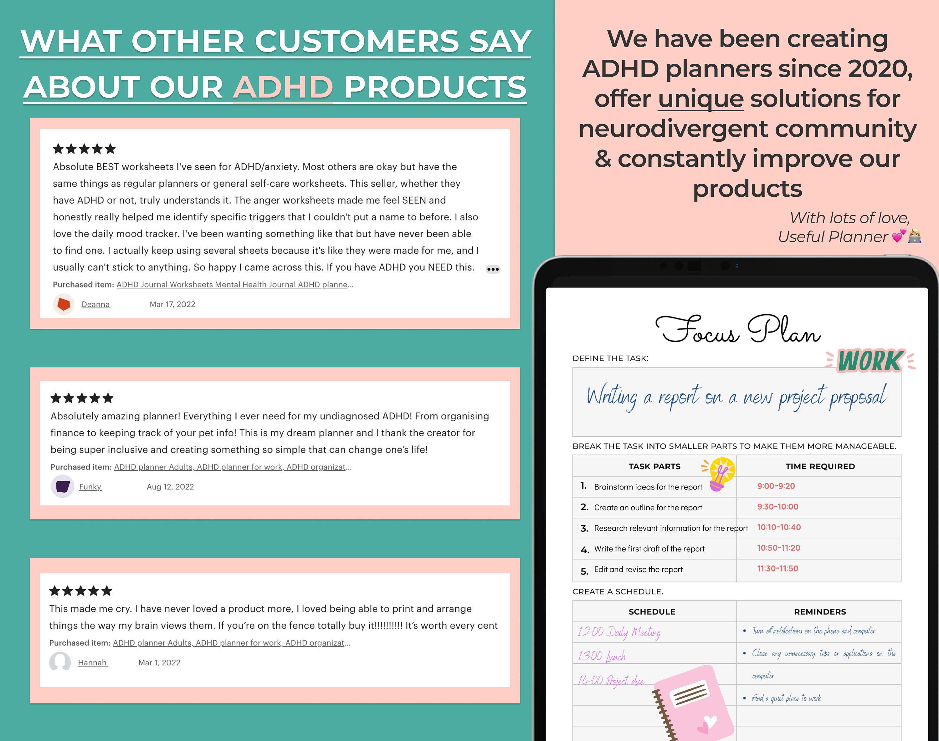 ADHD Therapy Worksheets ADHD Planner Adult ADHD Therapy - Etsy Australia