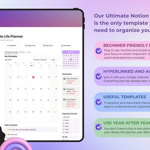 The Ultimate Notion Template, Notion Second Brain, All in One Notion Planner, ADHD Notion ...