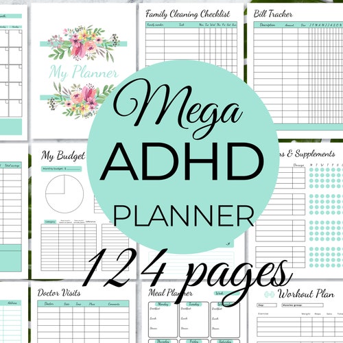 The Adult ADHD Planner Digital Download - Etsy