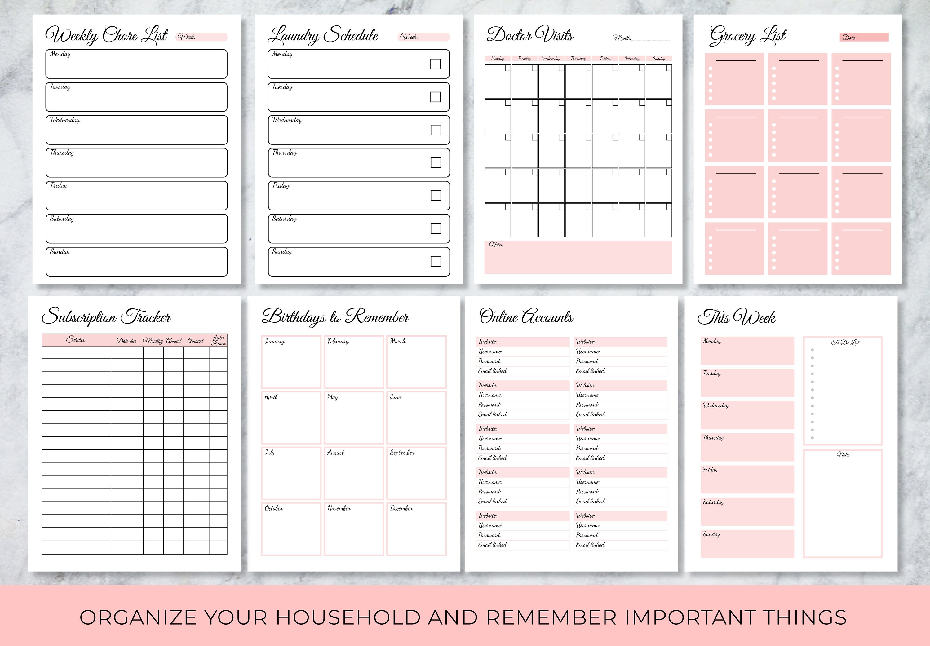 ADHD Planner Adult ADD ADHD Planner Bundle For Adults Etsy