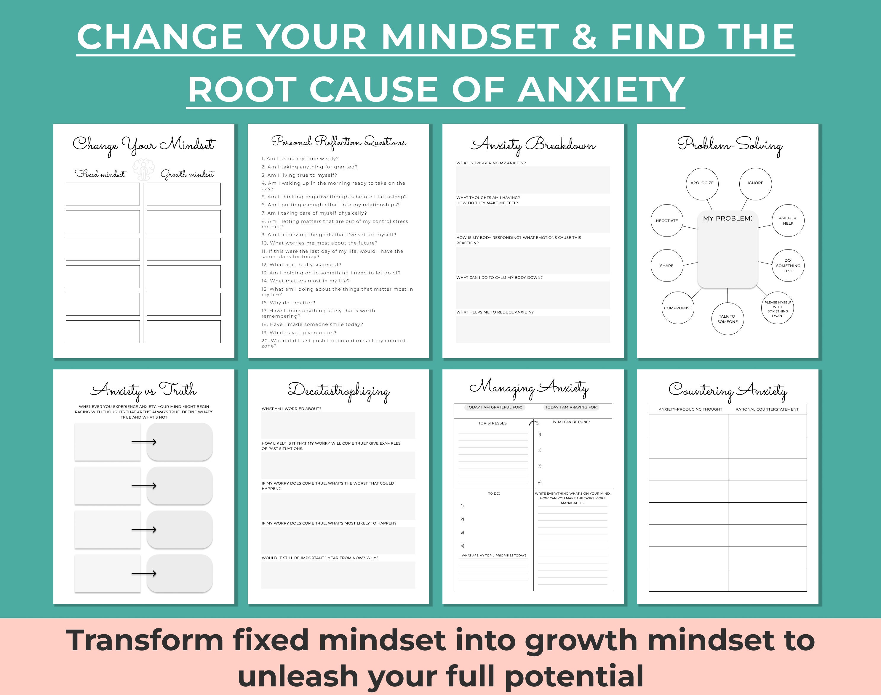 ADHD Therapy Worksheets ADHD Planner Adult ADHD Therapy - Etsy Australia