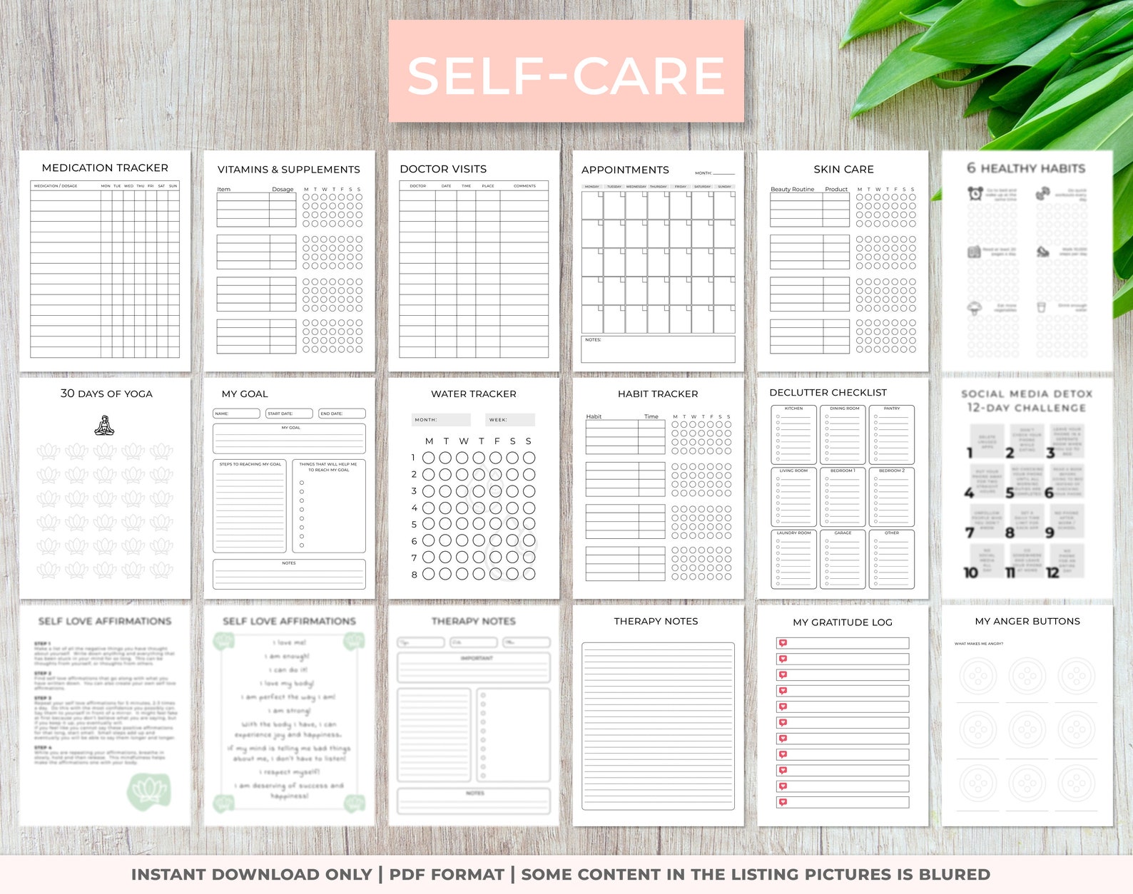 Depression Journal Therapy Journal Worksheets Mental Health | Etsy