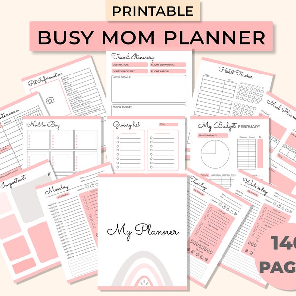 Mom Planner - Etsy