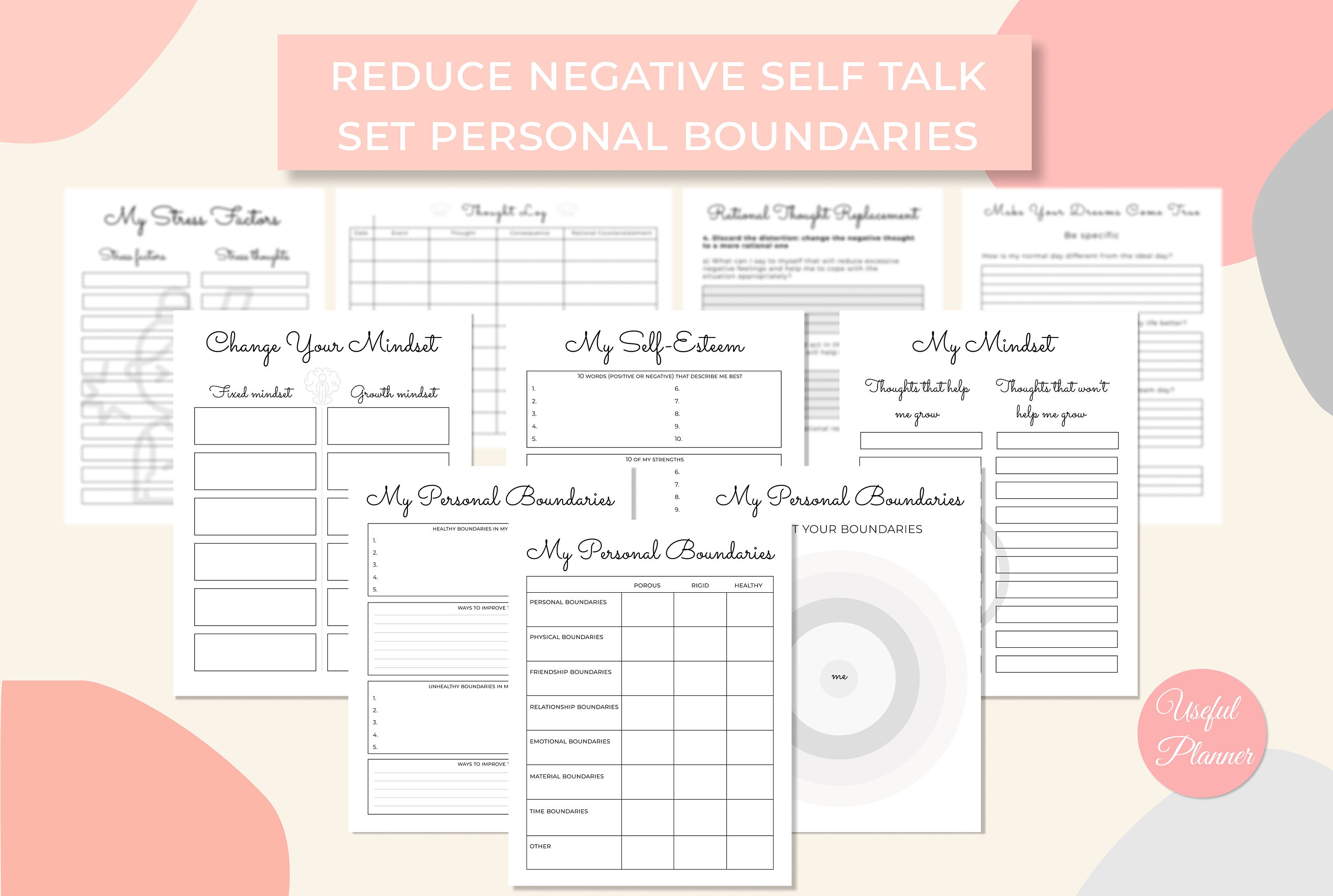 Self Care Journal Mental Health Journal Wellness Journal - Etsy