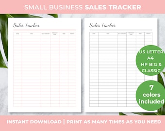 Paper Etsy Shop Sales Tracker Small Business Sales Tracker Excel ...