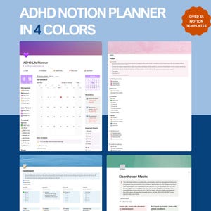 Ultimate ADHD Toolbox, ADHD Planner, ADHD Notion Planner, Adhd Mental Health Journal, Adhd ...