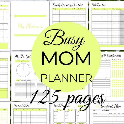 Mom Planner Home Management Planner Printable House Binder - Etsy