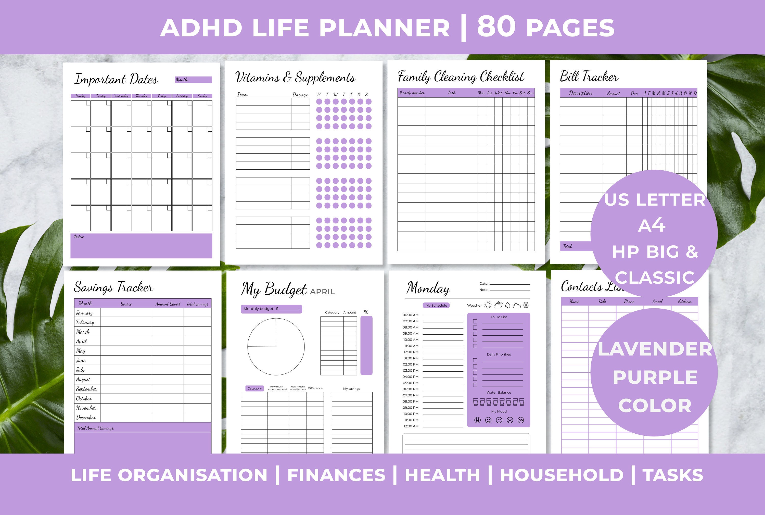 Adhd Planner Printable