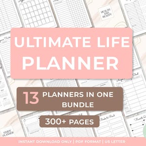 Ultimate Life Planner Printable Bundle, Busy Mom Plan, Home Management ...