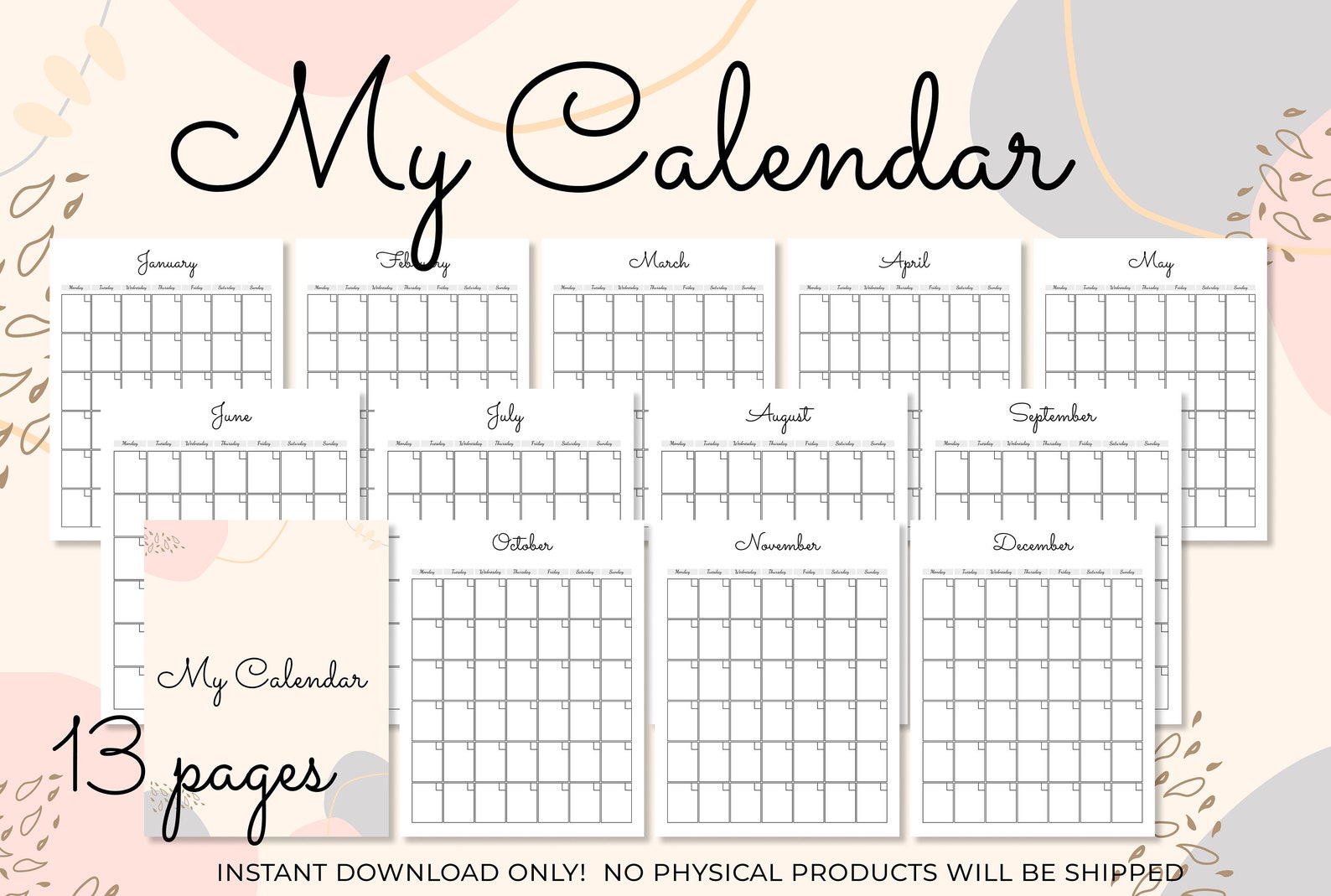 Printable Student Planner Academic Planner Study Organiser - Etsy