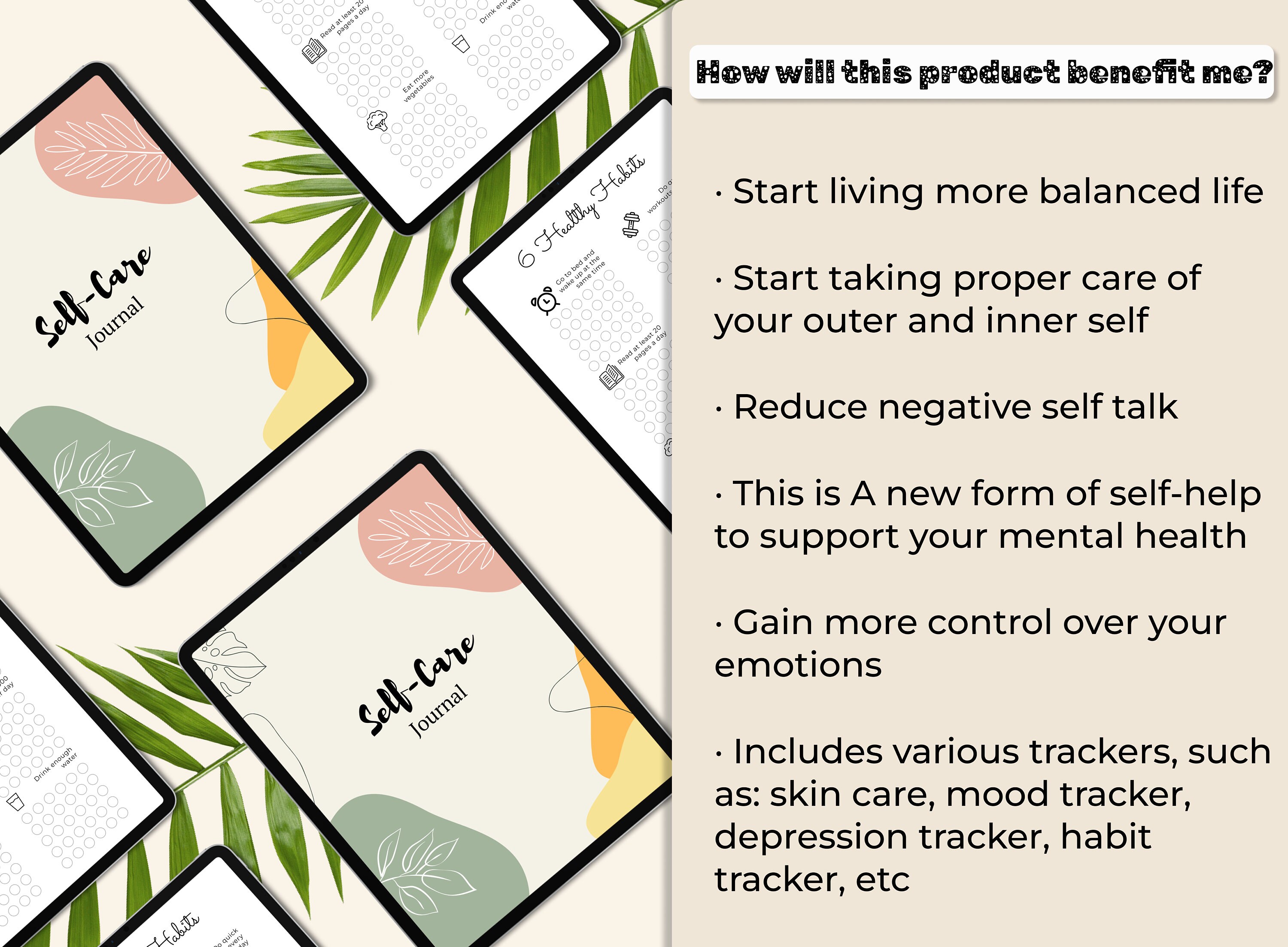 Self Care Journal Mental Health Journal Wellness Journal - Etsy