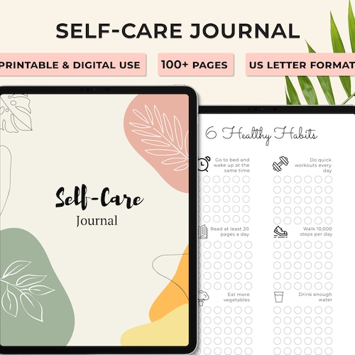 Self Care Journal Mental Health Journal Wellness Journal - Etsy