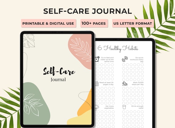 Self Care Journal Mental Health Journal Wellness Journal - Etsy