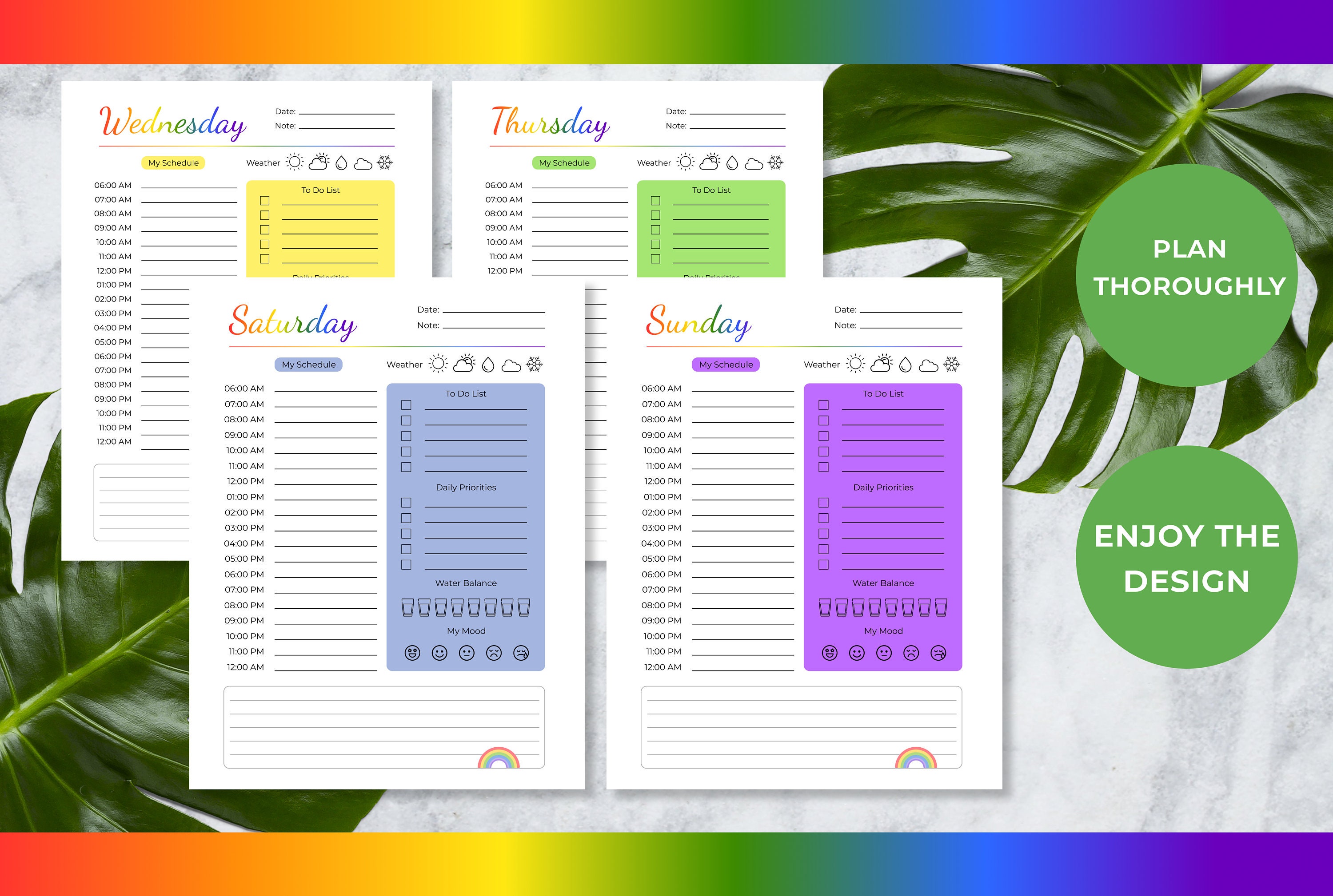 LGBTQ Planner Daily Rainbow Planner Weekly Rainbow Planner - Etsy
