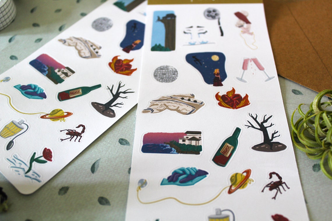 Folklore Sticker Sheet Cottagecore Bujo Stickers Planner - Etsy