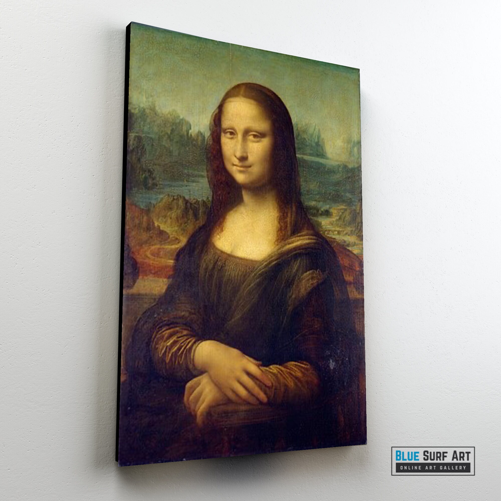 Mona Lisa Painting Leonardo Da Vinci, Reproduction 100% Hand Painted ...