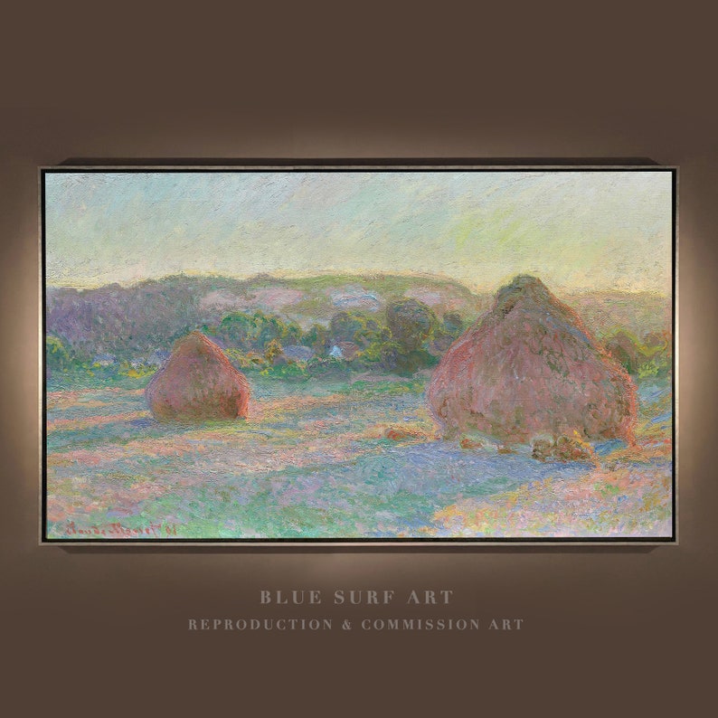 Haystacks Monet Series Claude Monet Reproduction Hand Painted Oil ...