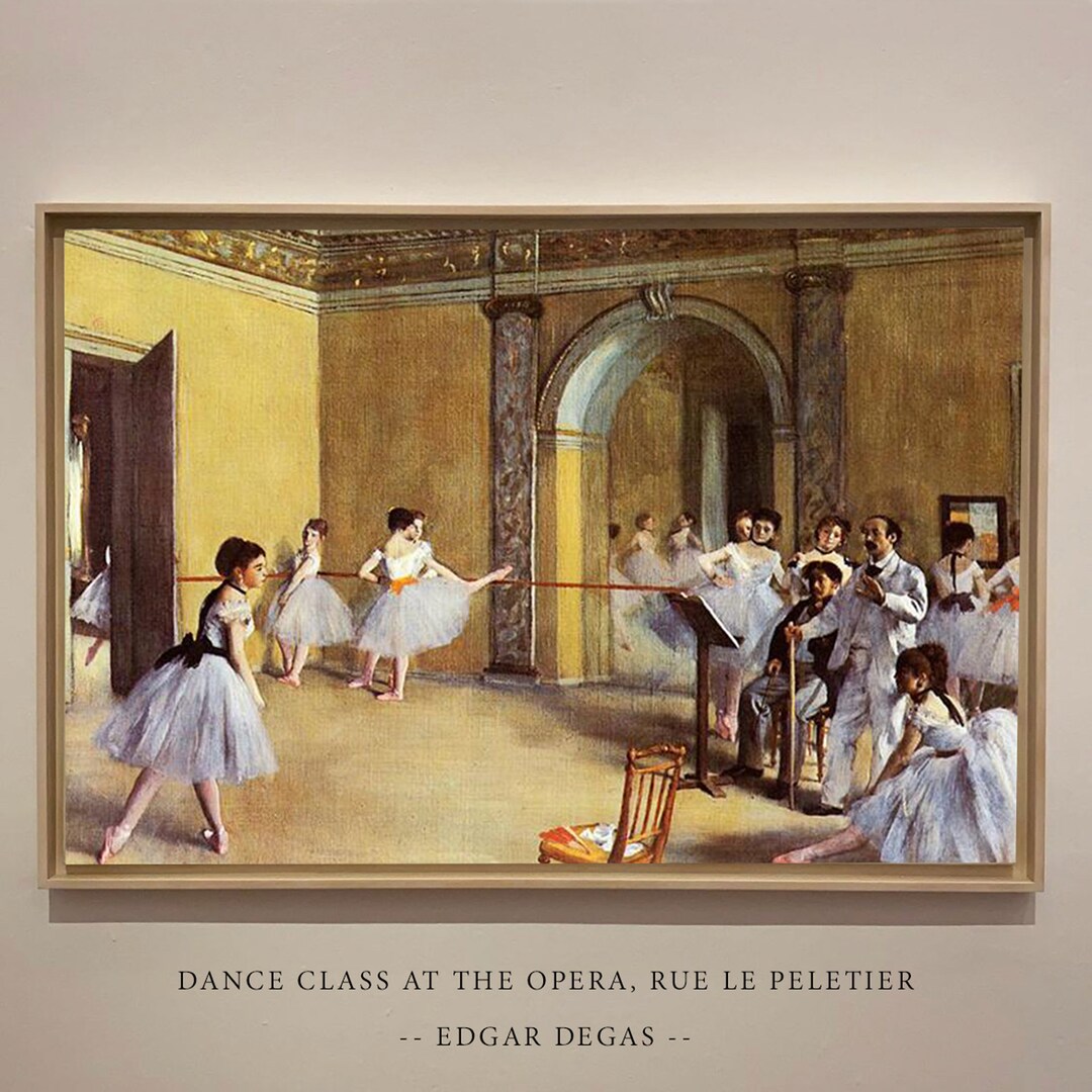 Dance Class at the Opera Edgar Degas Reproduction Canvas Art Wall Art ...