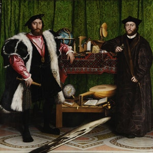 The Ambassadors – Hand-painted Oil on Canvas Reproduction – Masterpiece ...